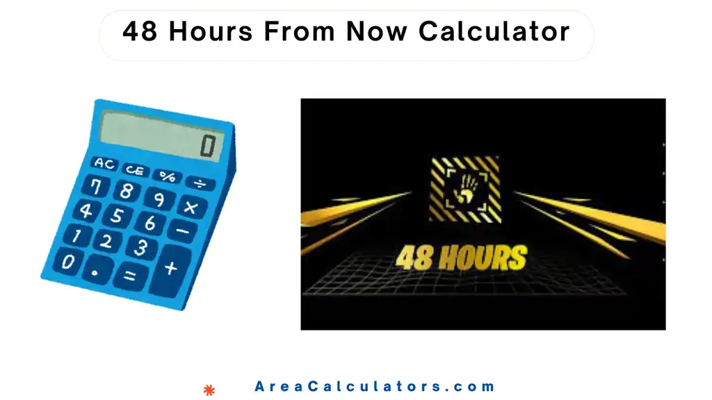 48 Hours From Now Calculator - Area Calculators