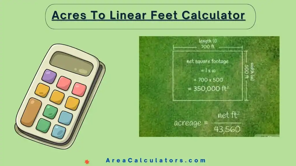 Acres To Linear Feet Calculator - Sq Feet to Acres