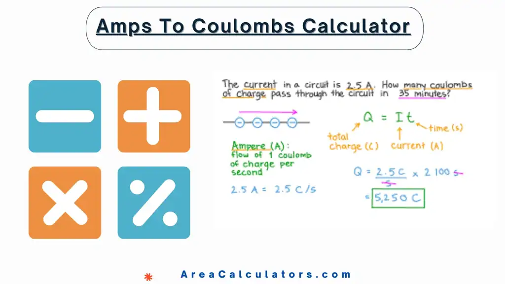 Amps To Coulombs Calculator - Area Calculators