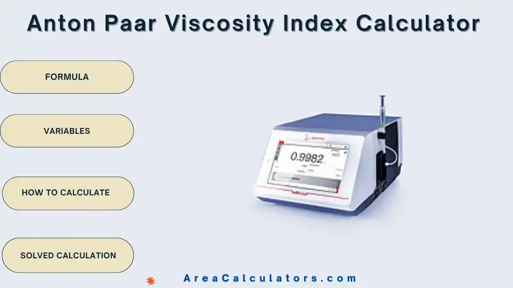 Anton Paar Viscosity Index Calculator - Area Calculators