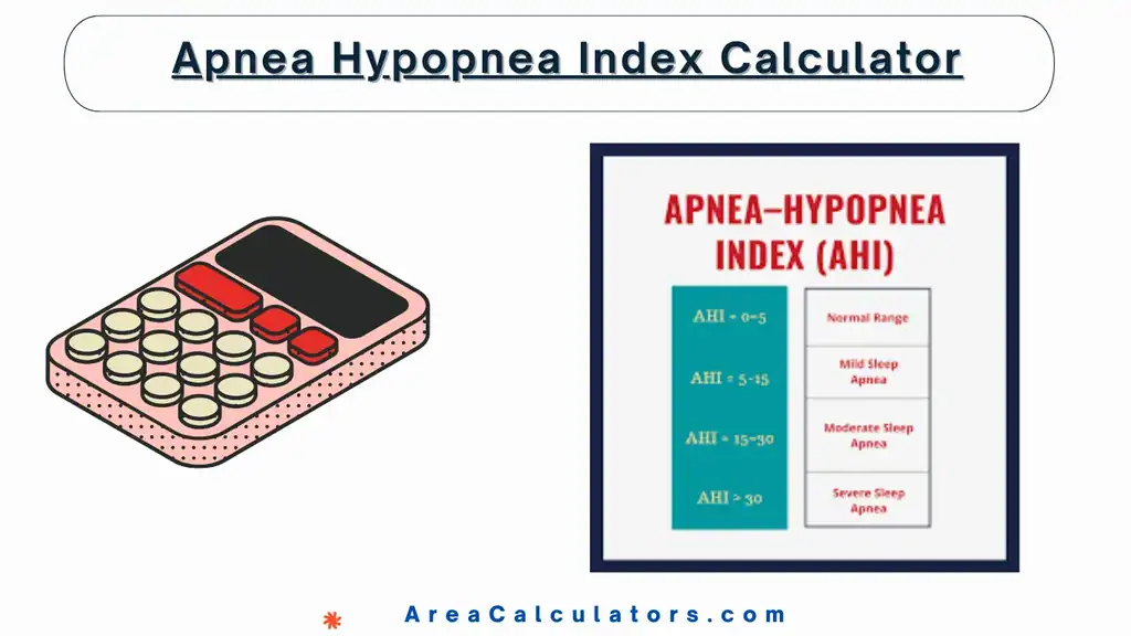 Apnea Hypopnea Index Calculator - Area Calculators