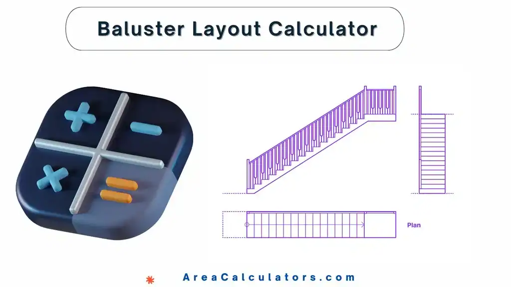 Baluster Layout Calculator - Area Calculators