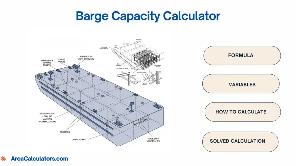 Barge Capacity Calculator - Area Calculators