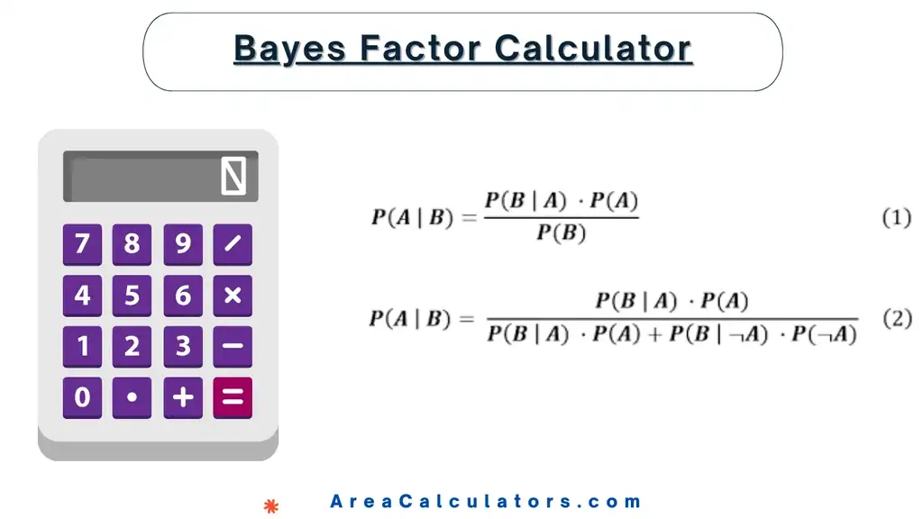 Bayes Factor Calculator - Area Calculators