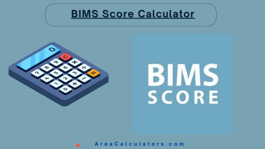 BIMS Score Calculator - Area Calculators