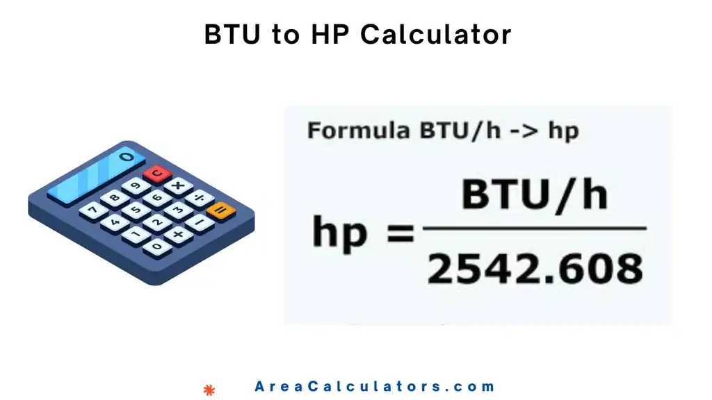 BTU to HP Calculator [ British Thermal Unit To Horsepower ]