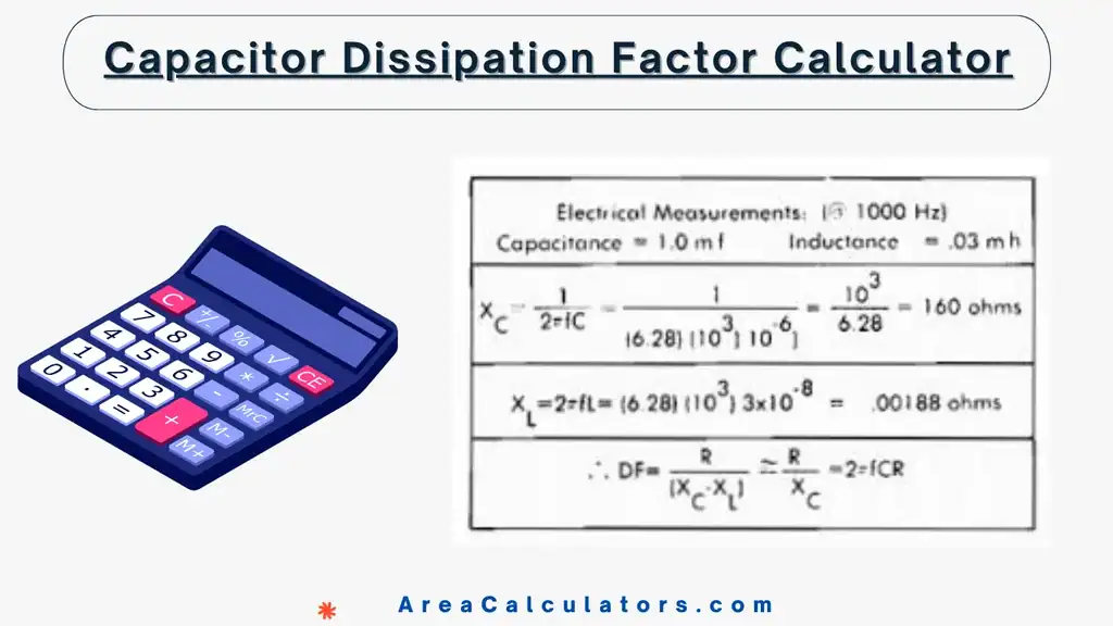 Capacitor Dissipation Factor Calculator - Area Calculators