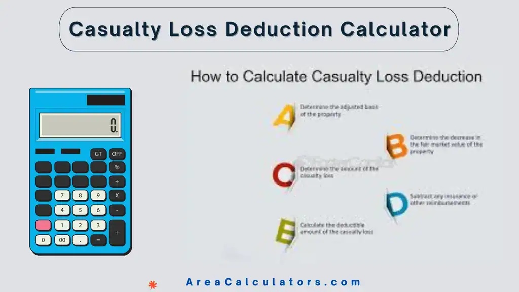 Casualty Loss Deduction Calculator - Area Calculators