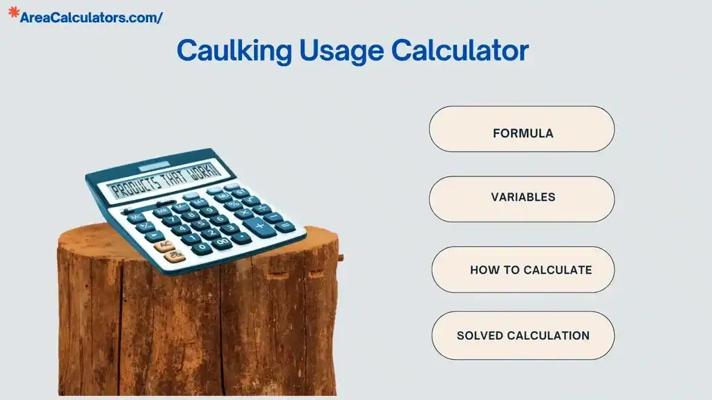 Caulking Usage Calculator - Area Calculators