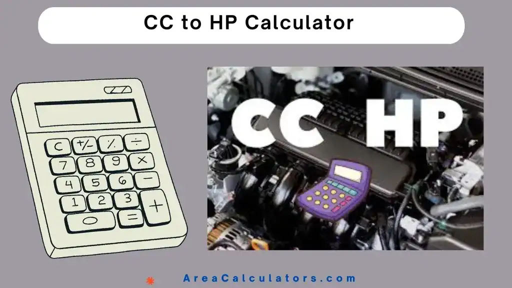 CC to HP Calculator - Area Calculators