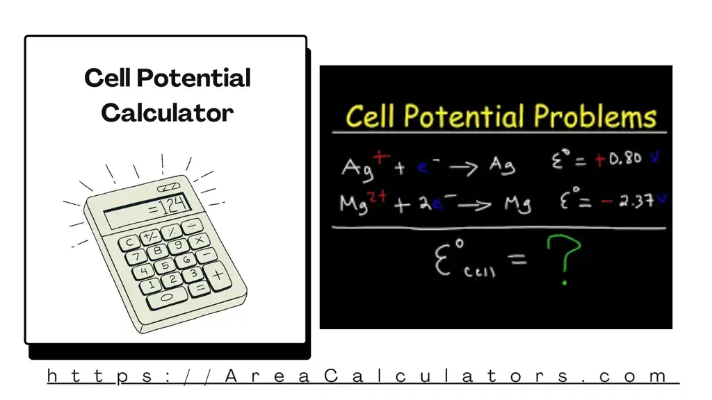 Cell Potential Calculator - Area Calculators