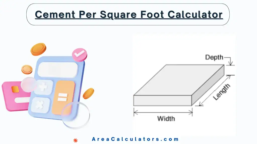 Cement Per Square Foot Calculator - Area Calculators