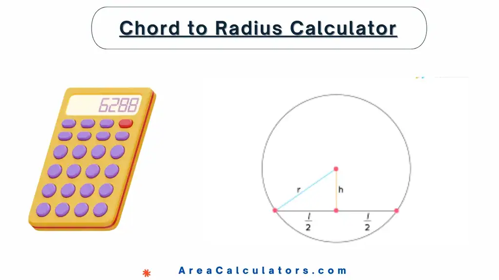Chord to Radius Calculator - Area Calculators