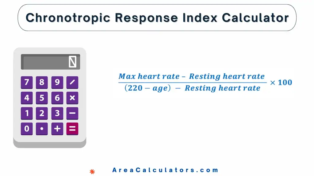 Chronotropic Response Index Calculator - Area Calculators