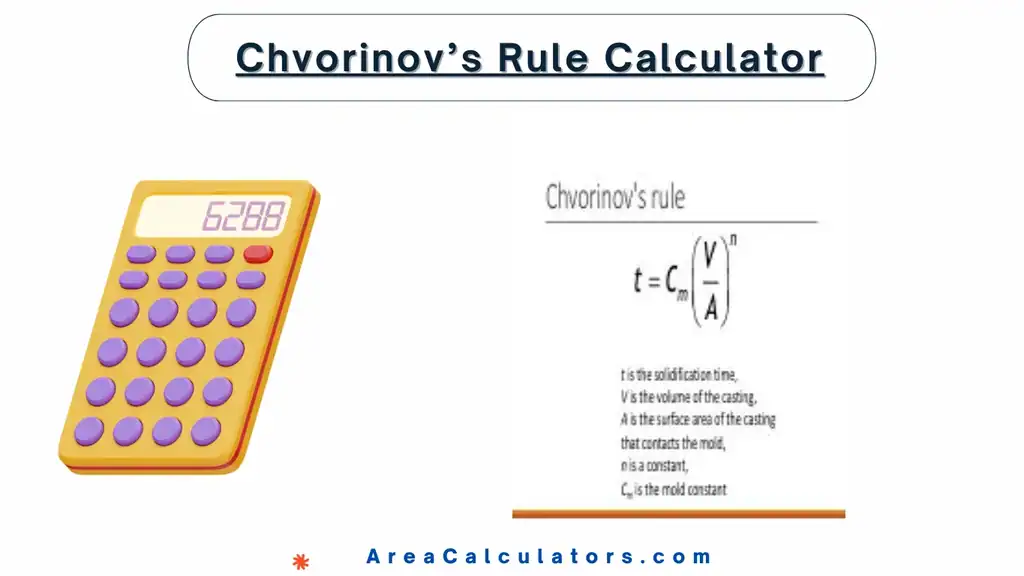 Chvorinov’s Rule Calculator - Area Calculators