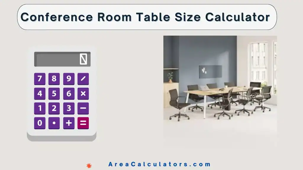 Conference Room Table Size Calculator - Area Calculators