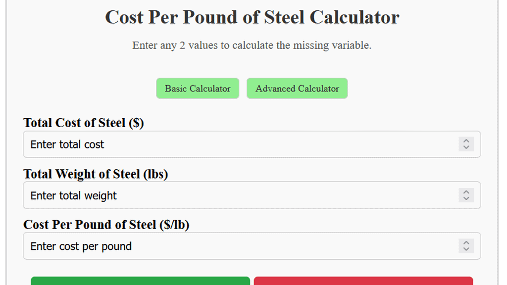 Pipe Ovality Calculator - Area Calculators