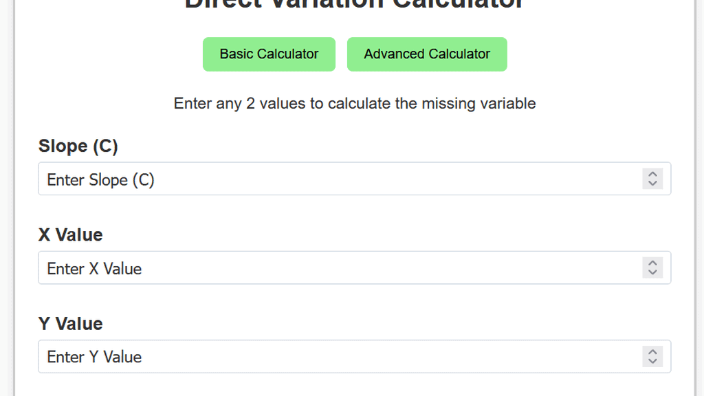 Vertical & Horizontal Component Calculator - Area Calculators