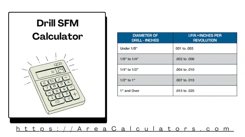 Drill SFM Calculator - Area Calculators