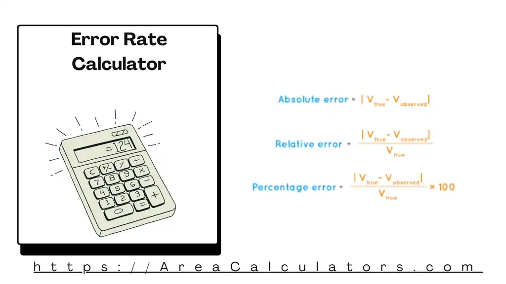Error Rate Calculator - Area Calculators
