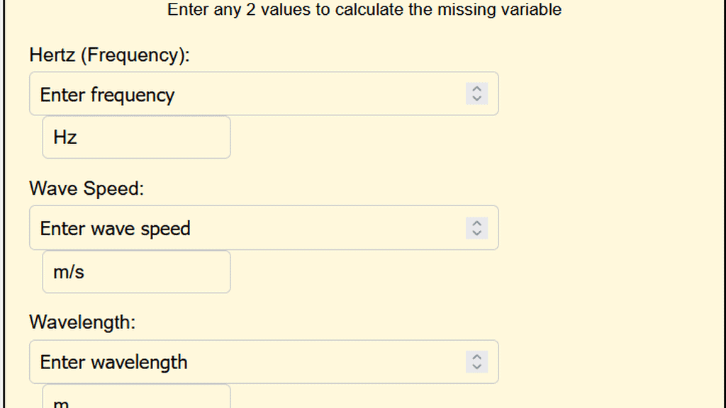 Hertz to NM Calculator - Area Calculators