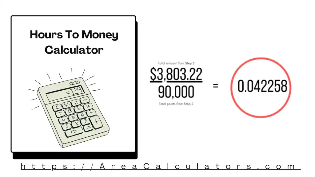 Hours To Money Calculator - Money Per Hour, Hourly Wage, Salary