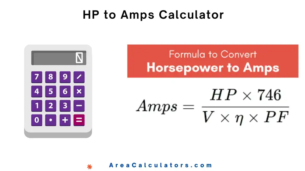 HP to Amps Calculator [Horsepower, Amperes, Power, Motor]