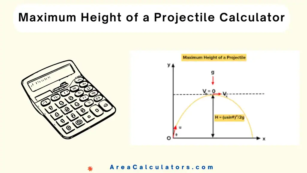 Maximum Height of a Projectile Calculator - Area Calculators
