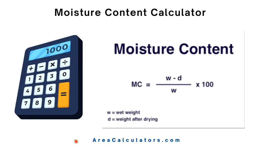 Moisture Content Calculator - Area Calculators