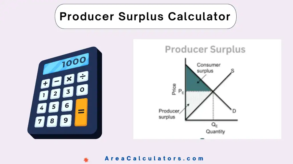 Producer Surplus Calculator - Area Calculators
