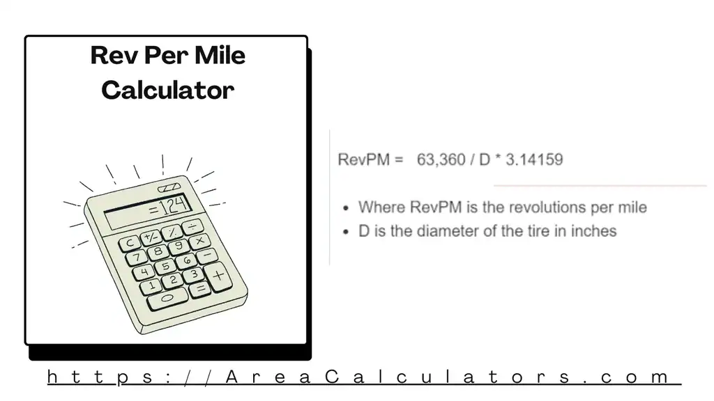 Rev Per Mile Calculator - Area Calculators