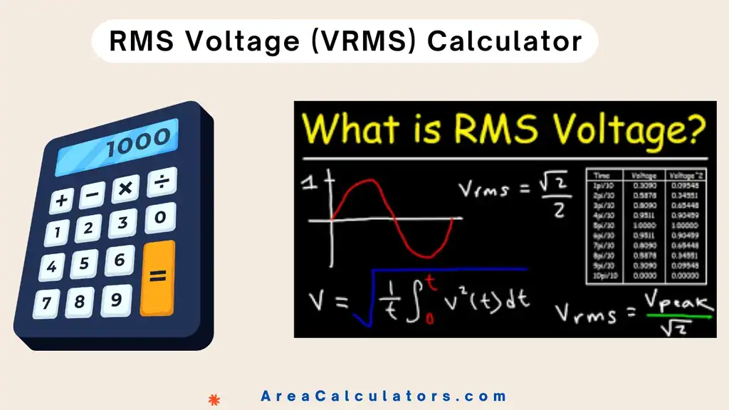 RMS Voltage (VRMS) Calculator - Area Calculators