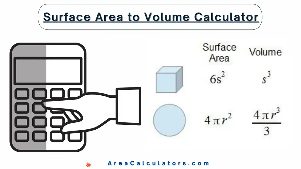 Surface Area to Volume Calculator - Area Calculators
