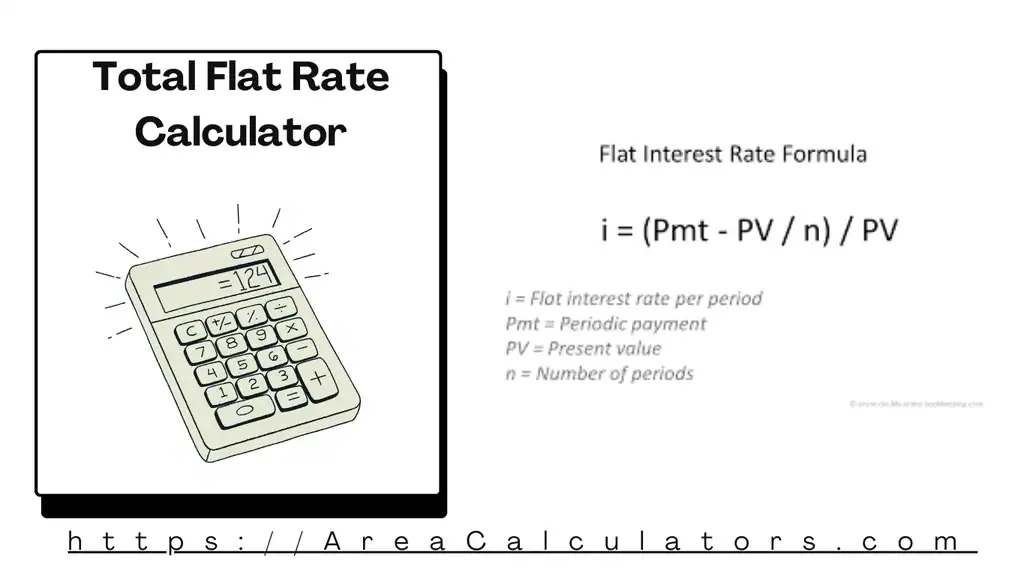 Total Flat Rate Calculator - Area Calculators